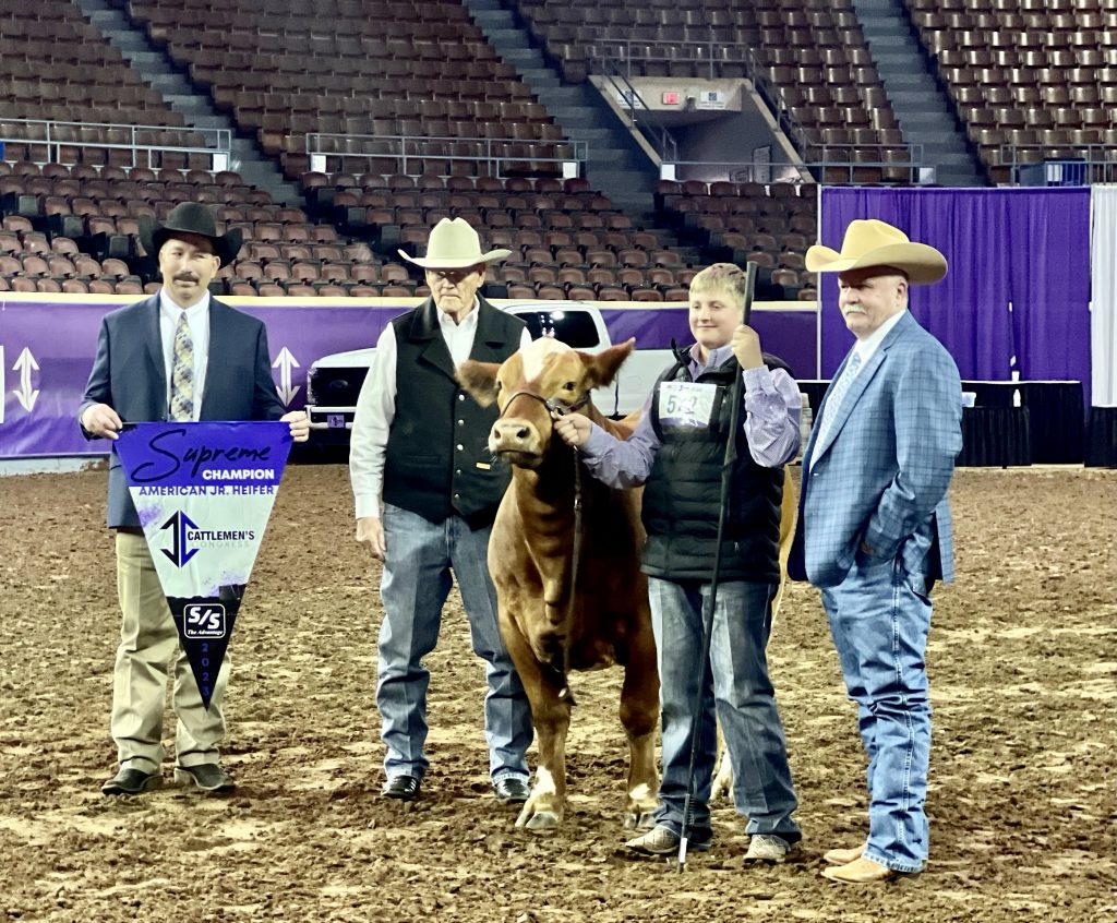 American Supreme Bull is the Black Brangus Bull Breed Champ Shown by ...